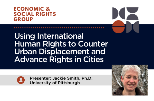 Using International Human Rights to Counter Urban Displacement and ...