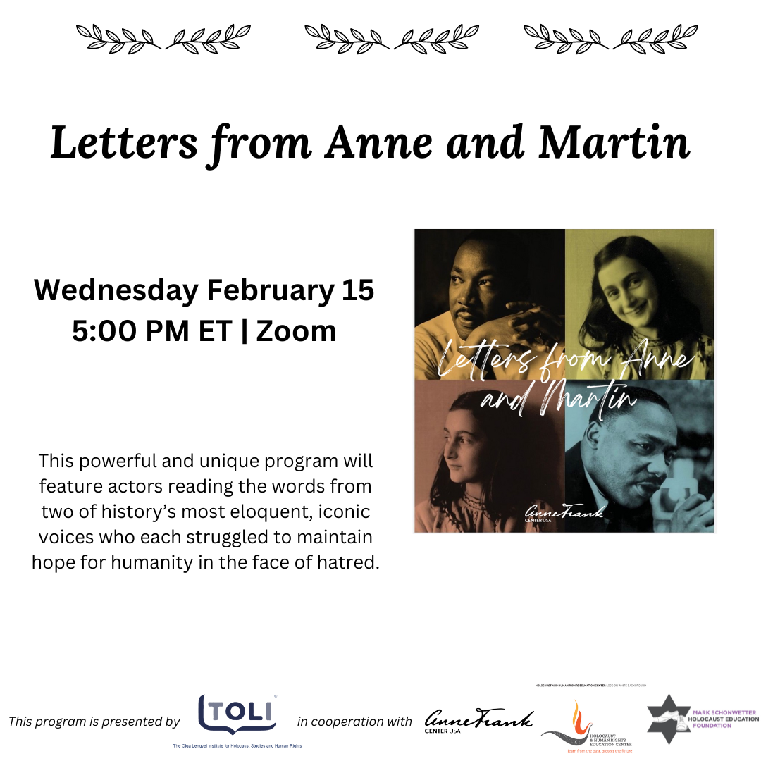 Letters from Anne and Martin