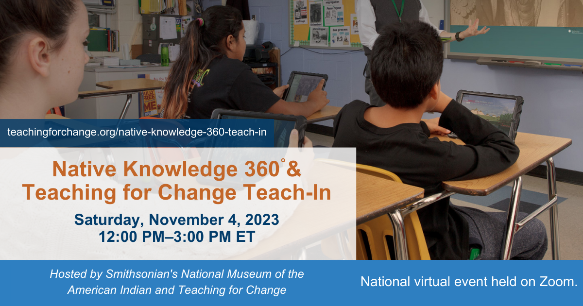 Online Teach-In on Native American Classroom Resources – HRE USA