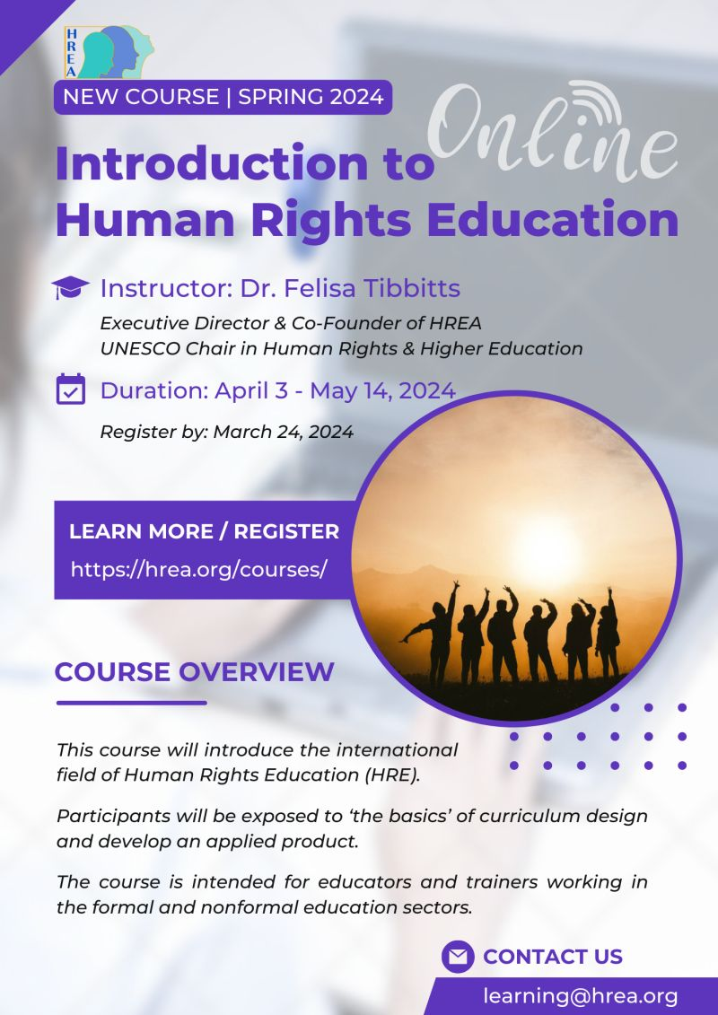 New course: Introduction to Human Rights Education