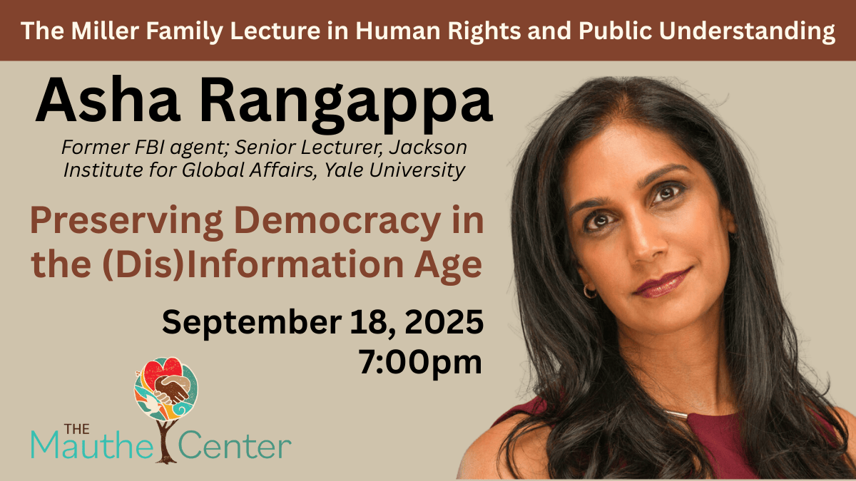 The Miller Family Lecture with Asha Rangappa: Preserving Democracy in ...