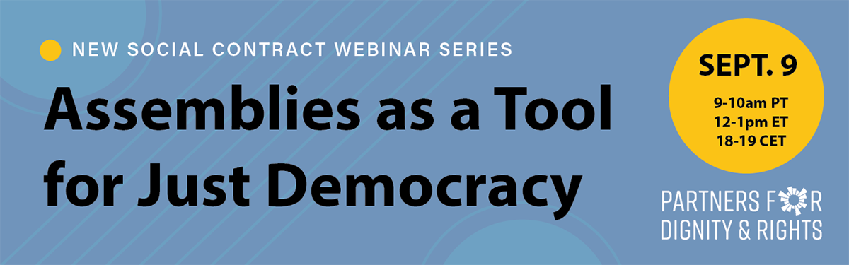 Partners for Dignity & Rights: Assemblies as a Tool for Just Democracy ...