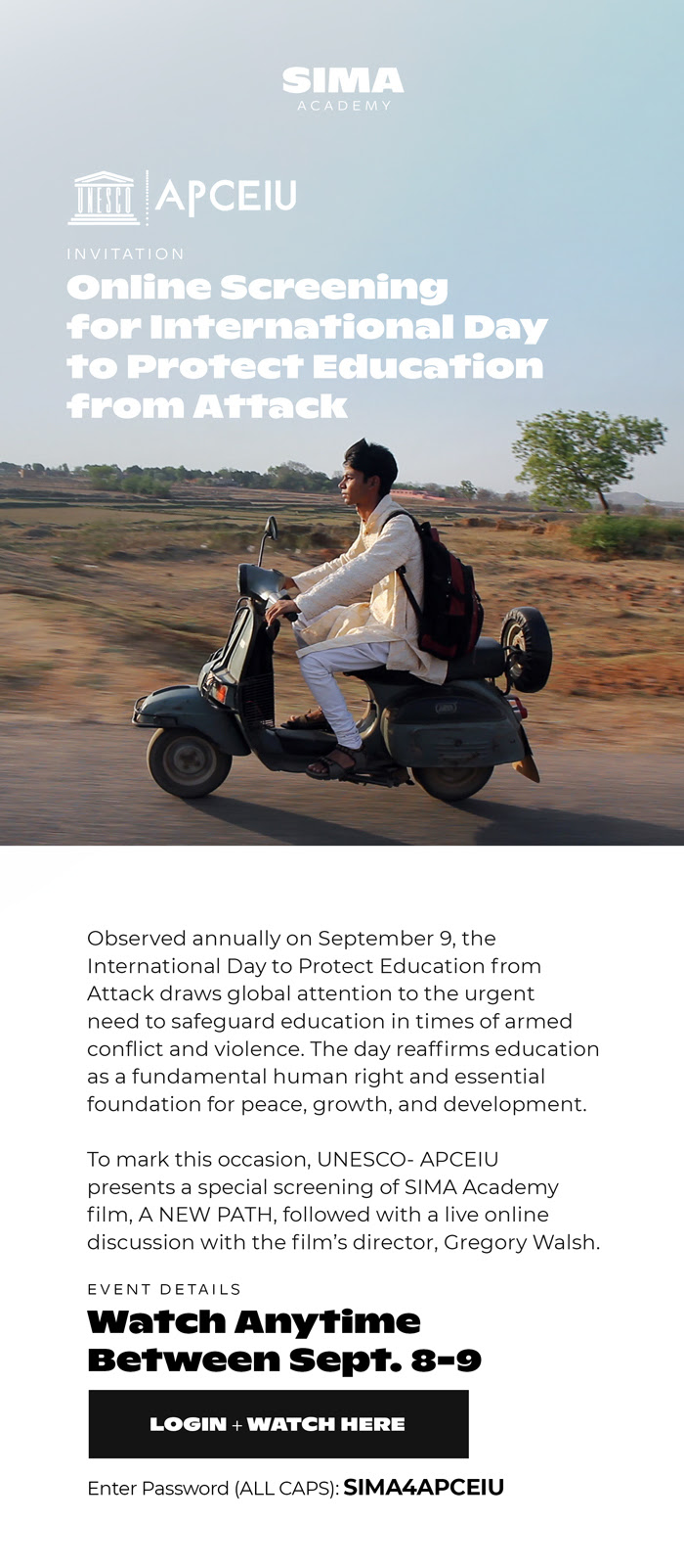 SIMA: Online Screening, a Live Discussion, and a Promo Code for ICTE ...